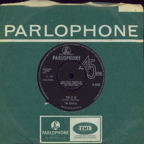 The Beatles Ticket To Ride - 1st [a] - EX UK 7" vinyl single (7 inch ...